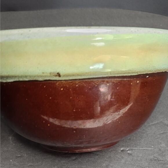 Red Wing Pottery | Dining | Vintage Red Wing Pottery Bowl 8 Brown Teal ...
